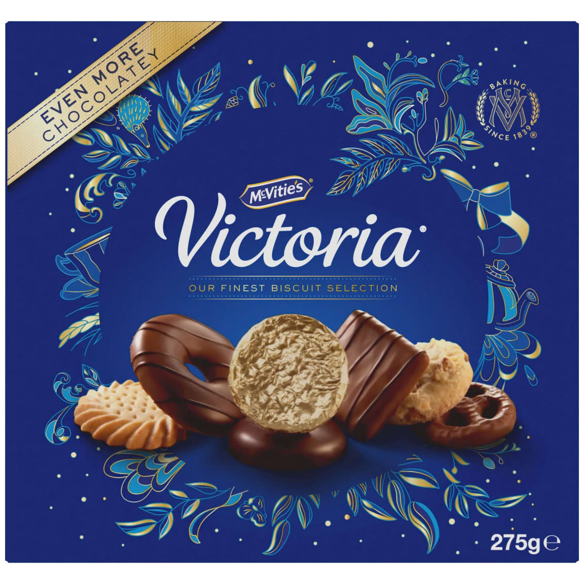 McVitie’s Victoria 275g Biscuit Tin – Chocolate & Plain Biscuit Mix ...