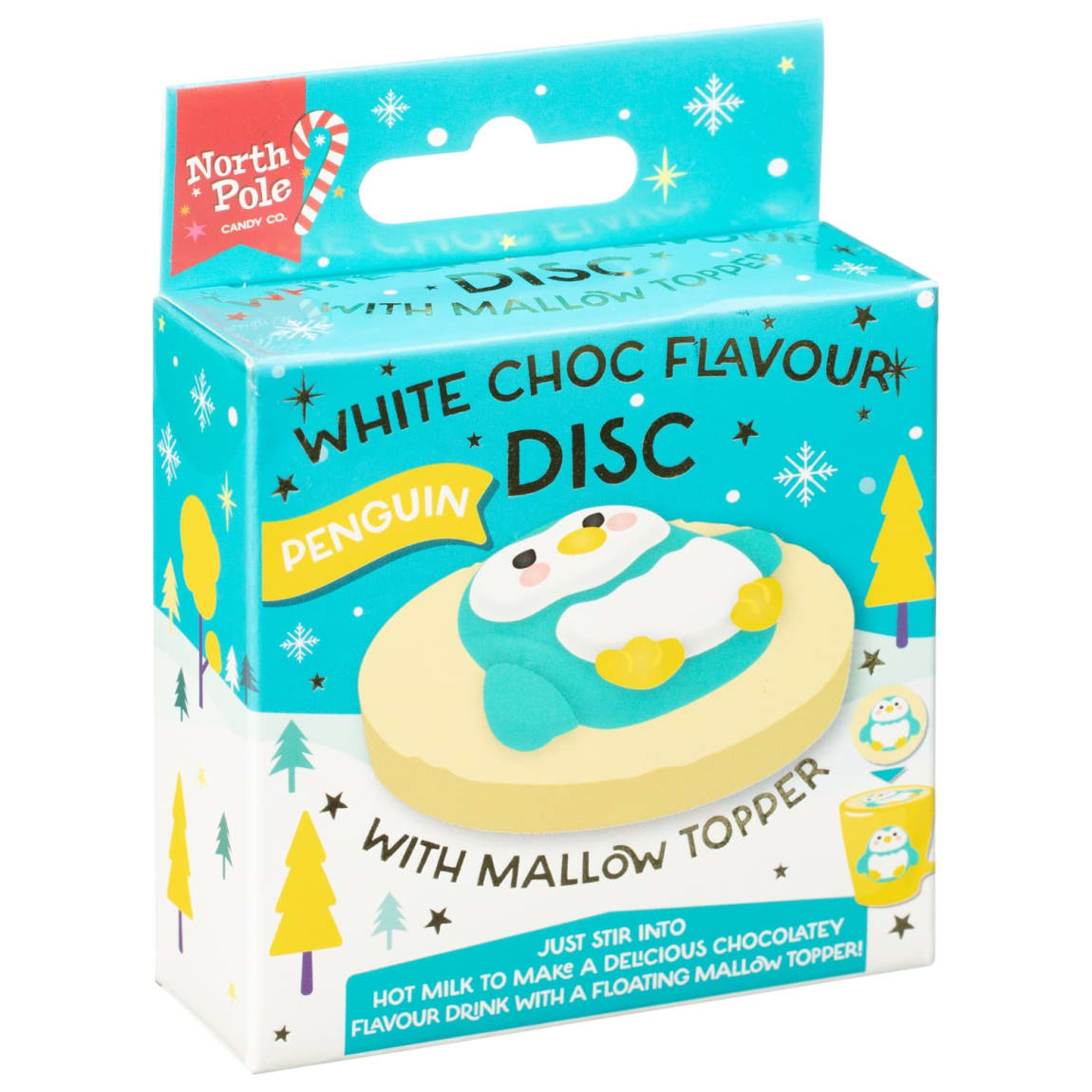 Penguin Hot Chocolate Disc with Mallow Topper – Cosy Christmas Treat ...