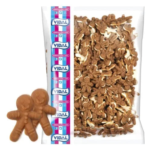 Vidal Christmas Gingerbread Men 3kg – Bulk Gummies – Jolafunbs
